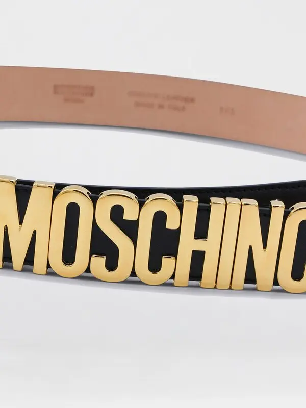 Moschino Leather Belt - Black