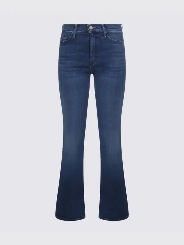MOTHER Flared Jeans In Stretch Denim - Blue