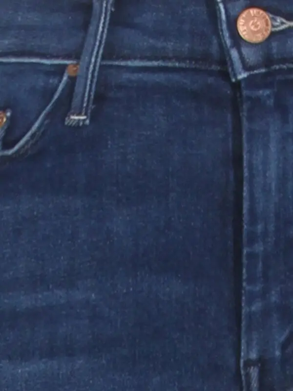MOTHER Flared Jeans In Stretch Denim - Blue