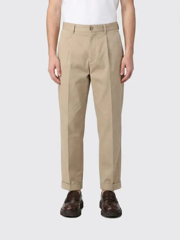 AMI Paris Cotton Chino Trousers - Beige