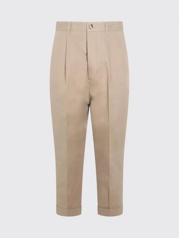 AMI Paris Cotton Chino Trousers - Beige