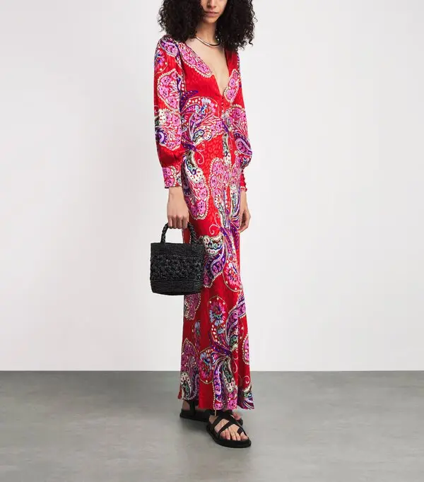 Rixo Raffia Milana Top-handle Bag