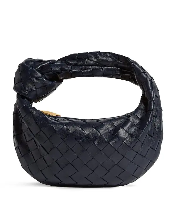Bottega Veneta Mini Leather Jodie Bag - Blue