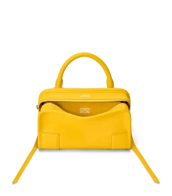 Loewe Mini Leather Amazona 180 Top-handle Bag - Yellow