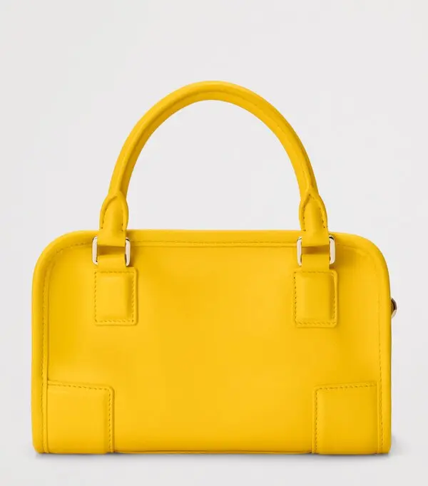 Loewe Mini Leather Amazona 180 Top-handle Bag - Yellow