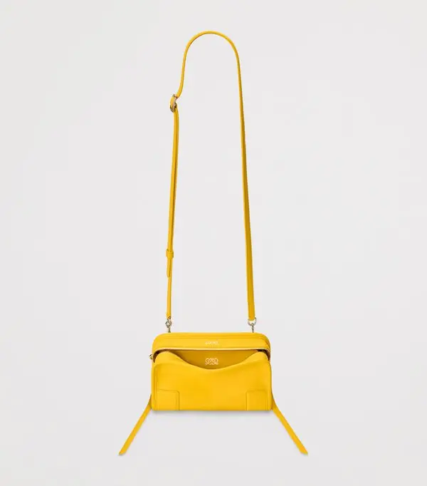 Loewe Mini Leather Amazona 180 Top-handle Bag - Yellow