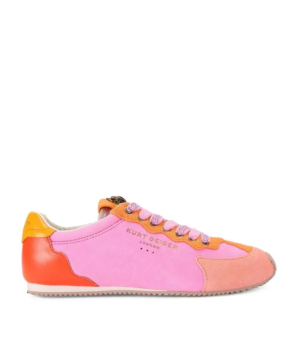 Kurt Geiger Suede Islington Sneakers - Pink