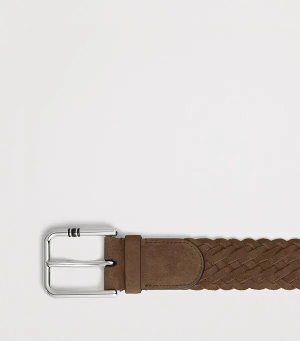 Montblanc Suede Braided Meisterstück Belt