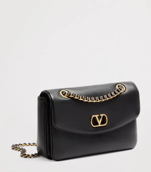 Valentino Garavani Lambskin Djuna Shoulder Bag - Black