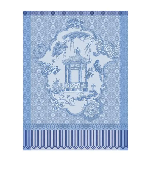 LE JACQUARD FRANÇAIS Cotton Promenade Impériale Tea Towel - Blue