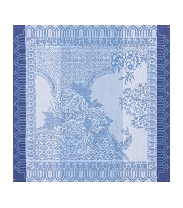 LE JACQUARD FRANÇAIS Cotton Promenade Impériale Napkin - Blue