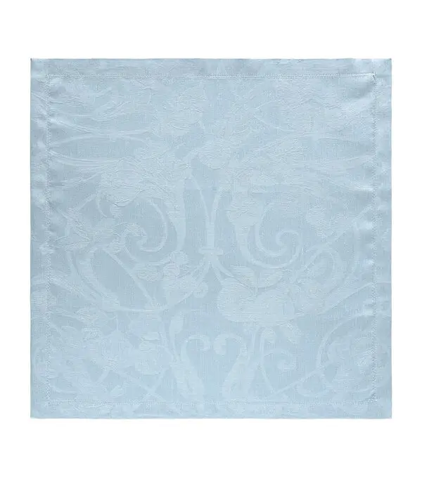 LE JACQUARD FRANÇAIS Linen Damask Tivoli Napkin - Blue