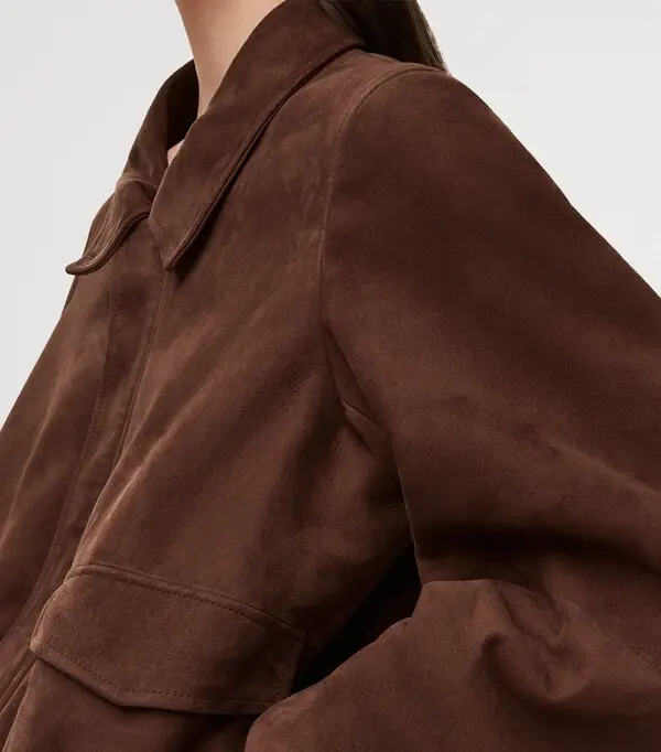 Loewe Leather-blend Bomber Jacket