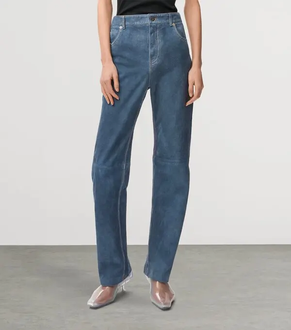 Loewe Suede Straight Jeans