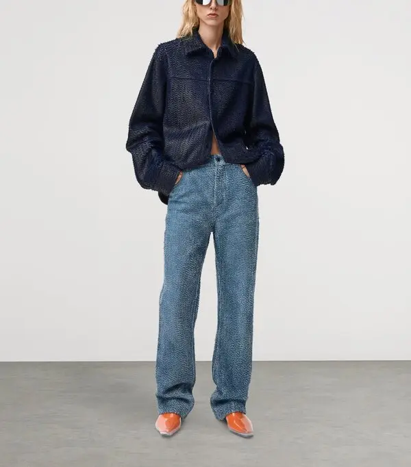 Loewe Lambskin Fringe Overshirt