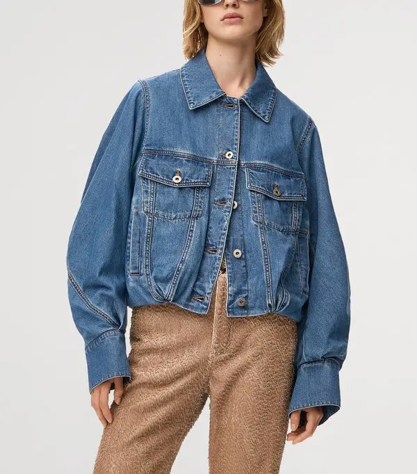 Loewe Denim Oversized Jacket - Blue