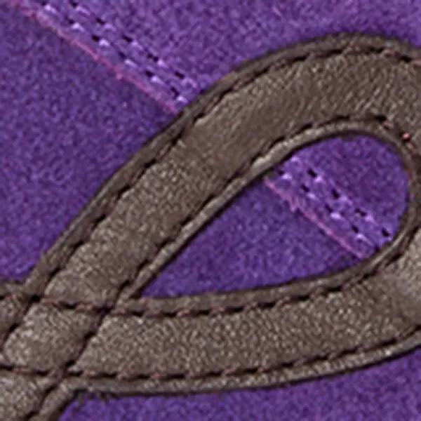 Loewe Grip Split Leather Sneakers - Purple