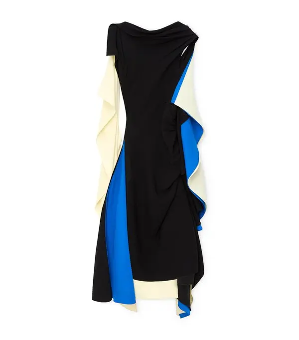 Loewe Asymmetric Midi Dress - Black