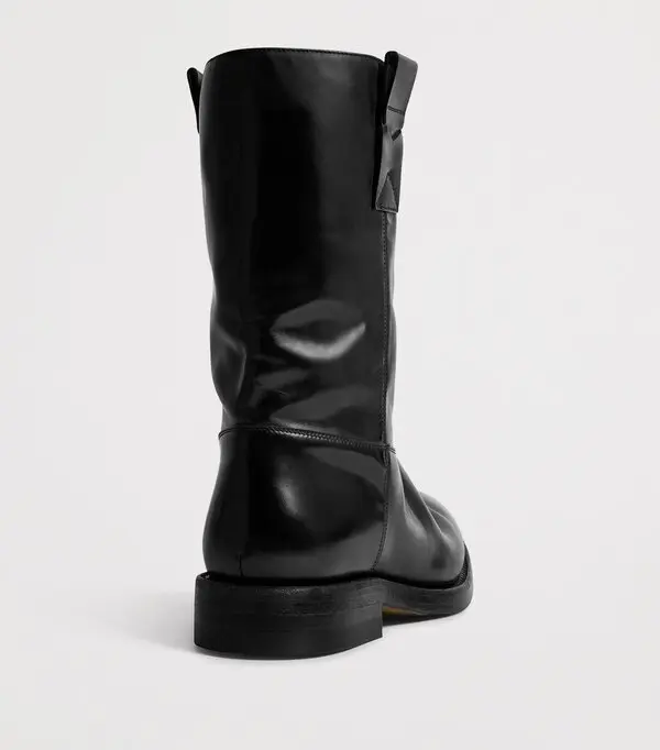 Bottega Veneta Leather Slip-on Mid-calf Boots