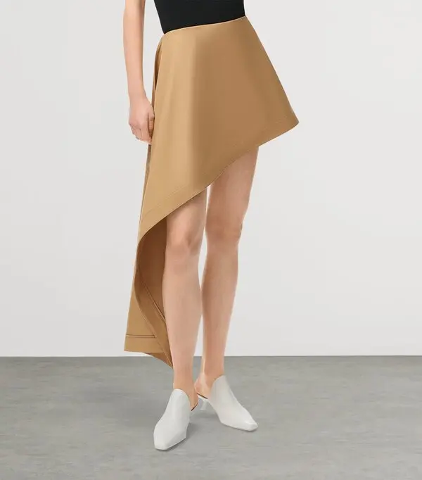 Loewe Cotton-blend Draped Mini Skirt