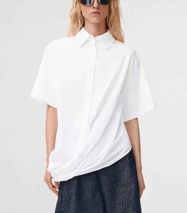 Loewe Draped Cotton Shirt