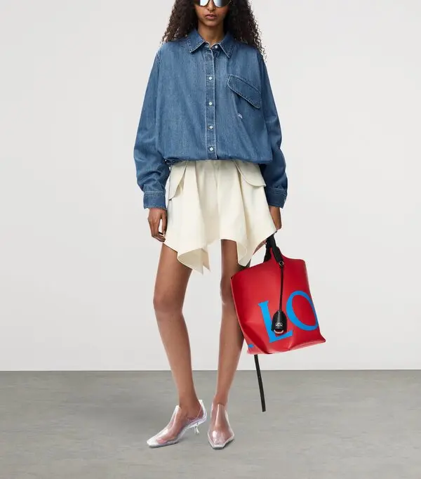 Loewe Drawstring-hem Denim Shirt
