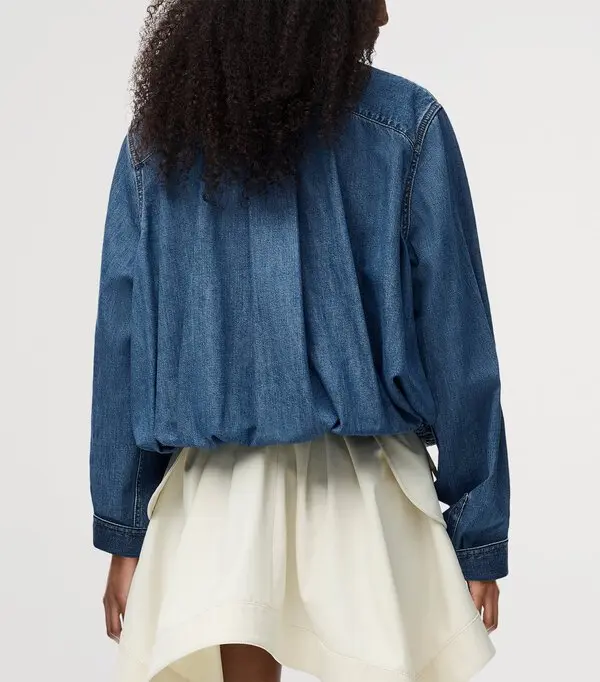 Loewe Drawstring-hem Denim Shirt