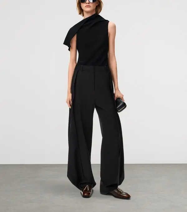 Loewe Wool-blend Pleated Trousers