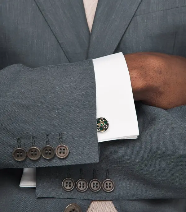 Tateossian Palladium-plated Trinity Cufflinks