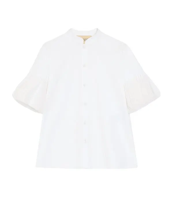 Valentino Garavani Cotton Organza-cuff Shirt