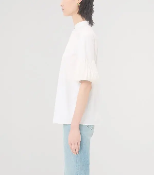 Valentino Garavani Cotton Organza-cuff Shirt