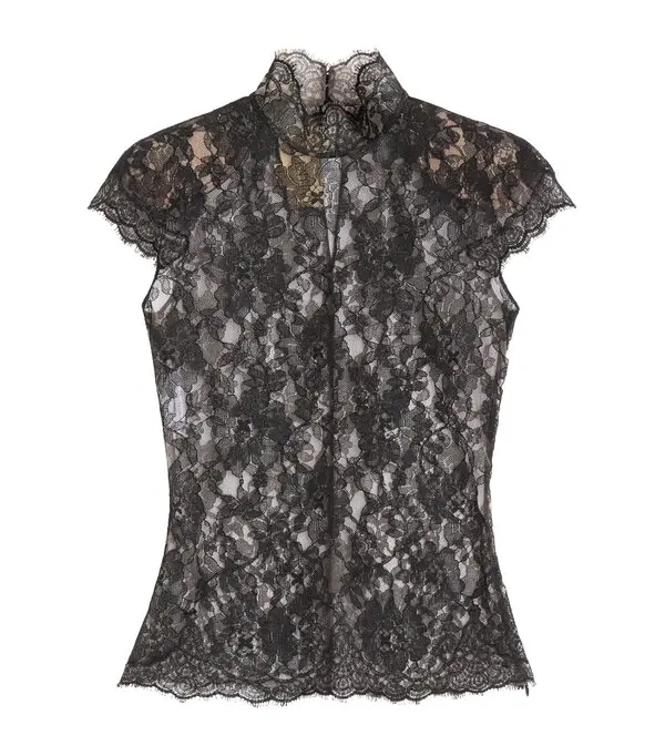 Valentino Garavani Lace High-neck Top