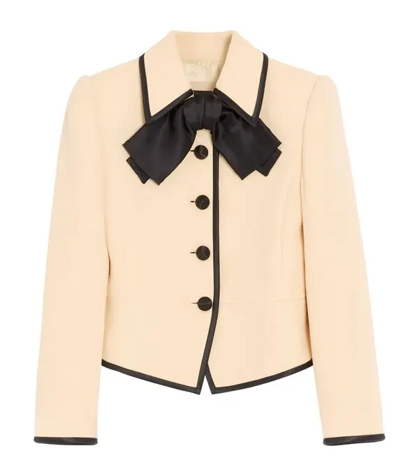 Valentino Garavani Virgin Wool Bow-tie Blazer