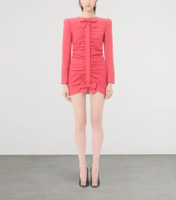 Valentino Garavani Virgin Wool Ruched Jacket - Red