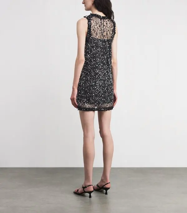 Maje Embellished Mini Sheath Dress