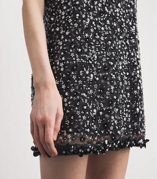 Maje Embellished Mini Sheath Dress