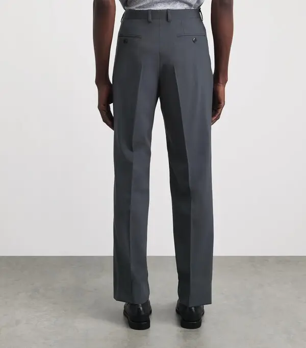 Brioni Wool Tailored Trousers - Grey