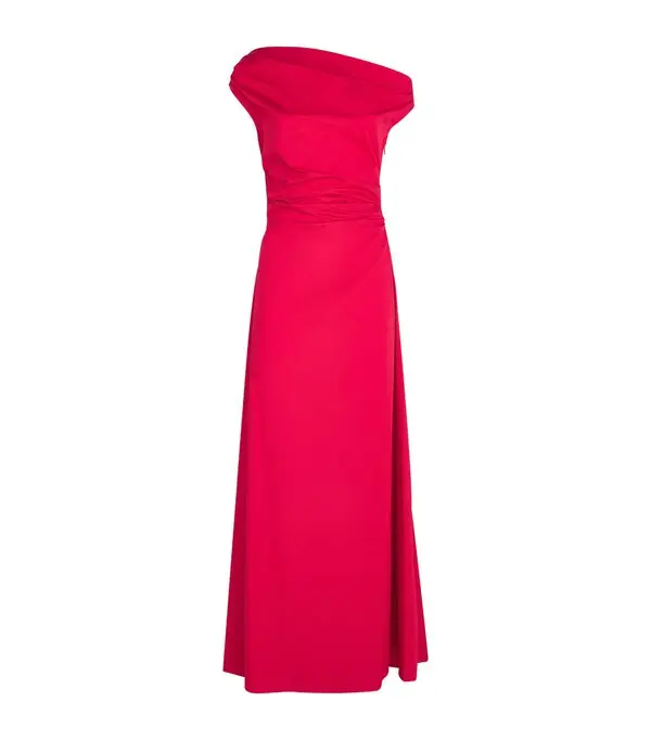 Staud Silk-blend Phare Maxi Dress