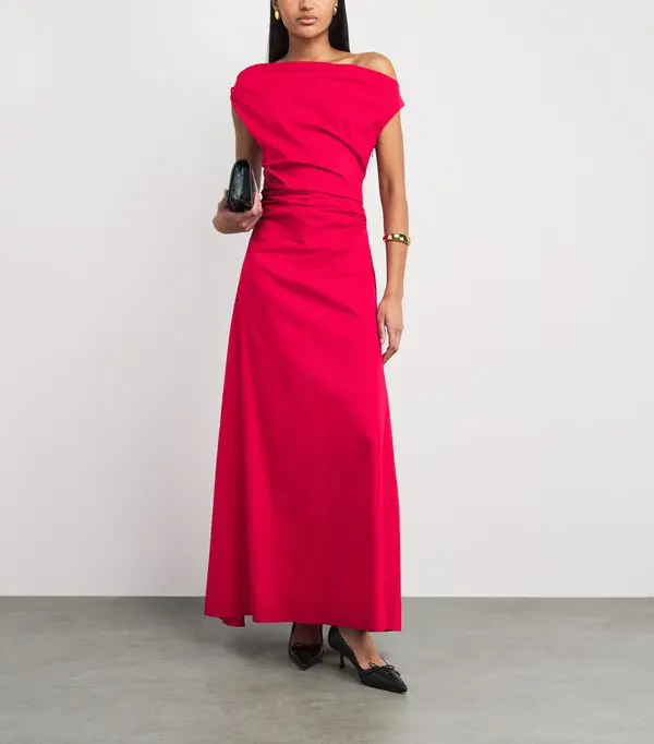 Staud Silk-blend Phare Maxi Dress