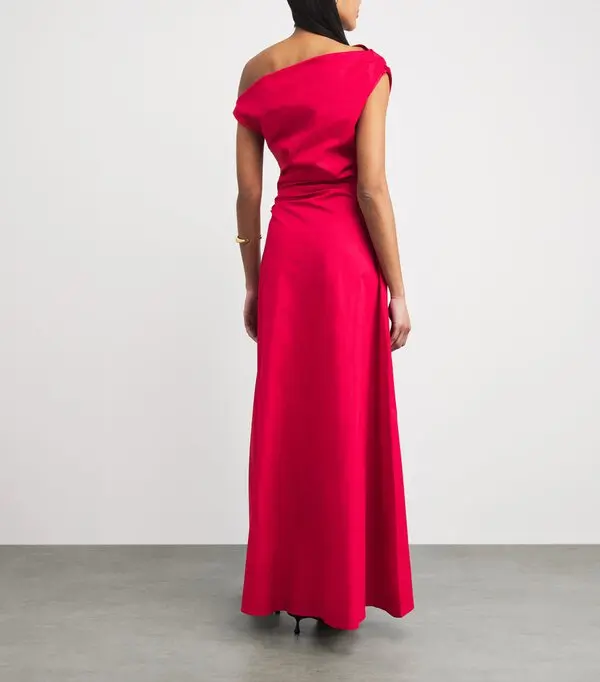 Staud Silk-blend Phare Maxi Dress