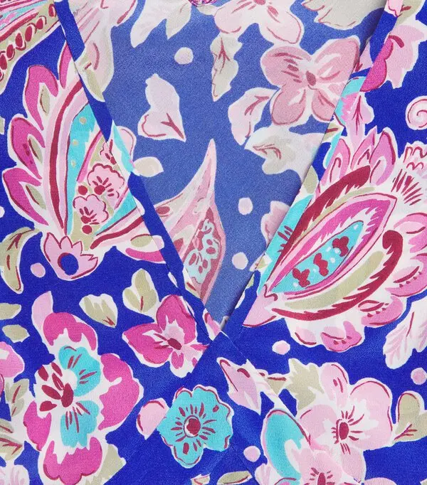 Rixo Silk Floral Lania Blouse
