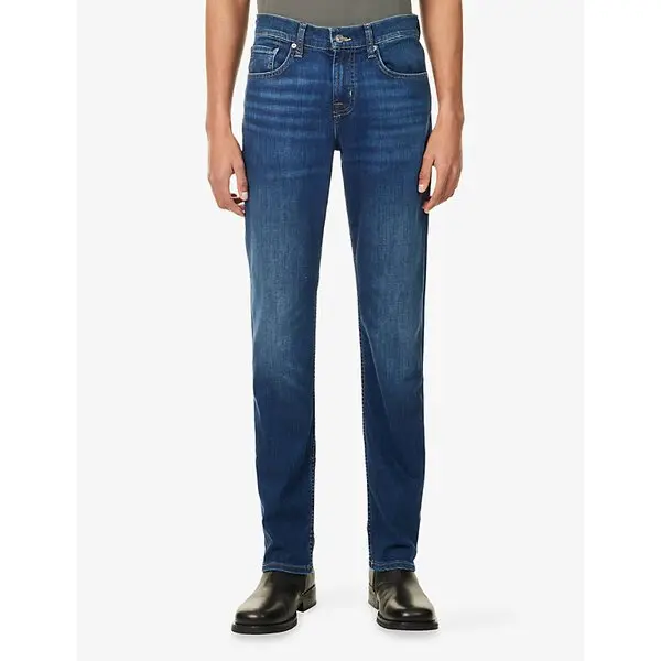 7 For All Mankind Slimmy Straight-leg Denim Jeans - Grapevine