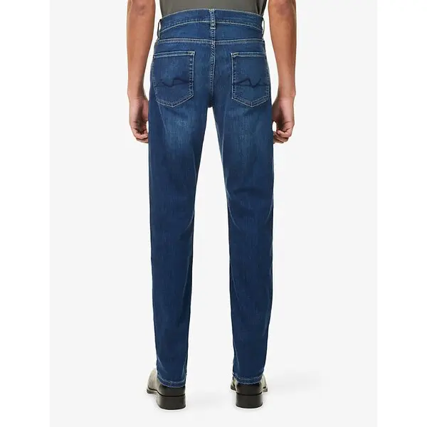 7 For All Mankind Slimmy Straight-leg Denim Jeans - Grapevine