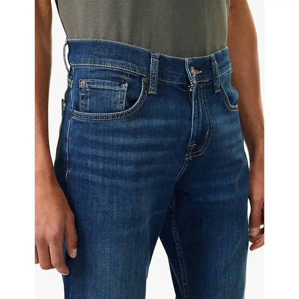 7 For All Mankind Slimmy Straight-leg Denim Jeans - Grapevine