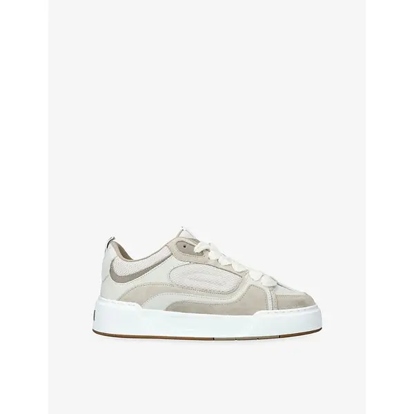 CLEENS Essential Suede And Mesh Trainers - Beige Oth