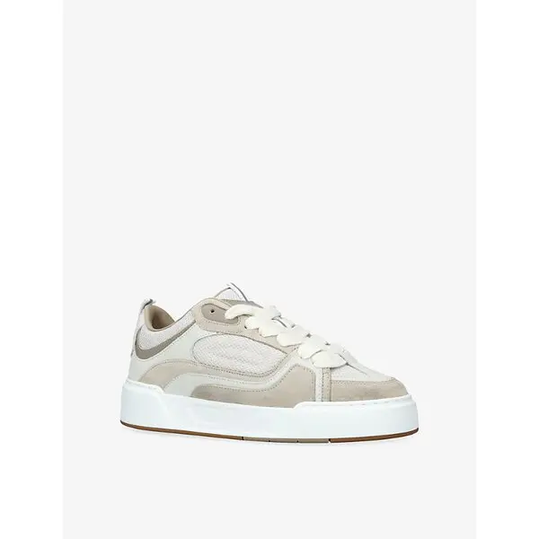 CLEENS Essential Suede And Mesh Trainers - Beige Oth