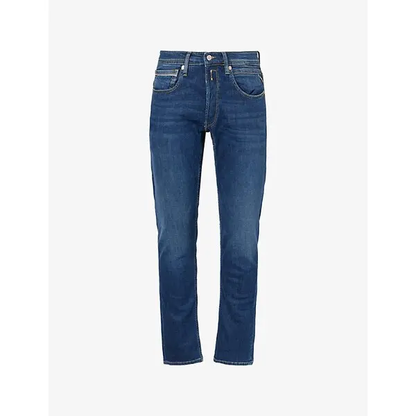 REPLAY Grover Slim-fit Denim Jeans - Dark Blue