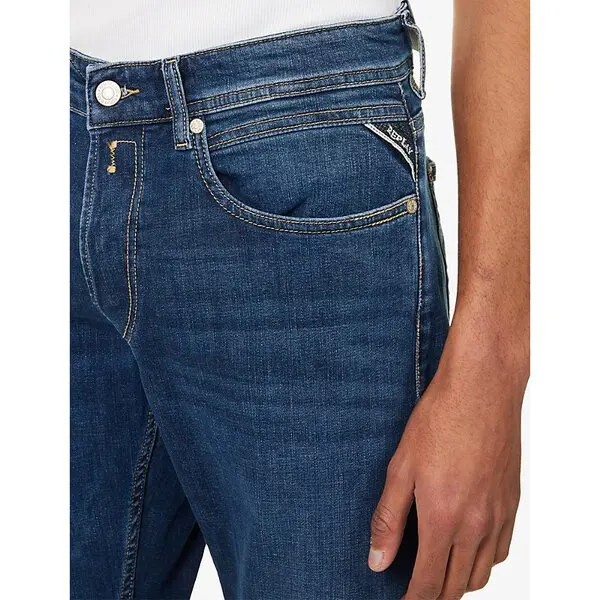 REPLAY Grover Slim-fit Denim Jeans - Dark Blue