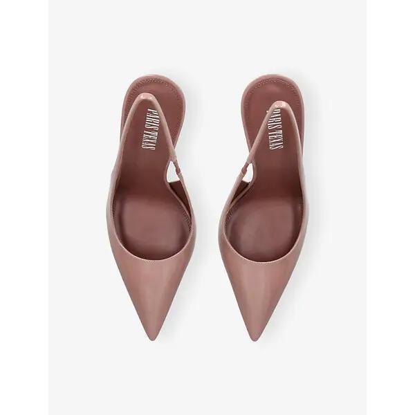 Paris Texas Lidia 105 Patent-leather Slingbacks - Blush