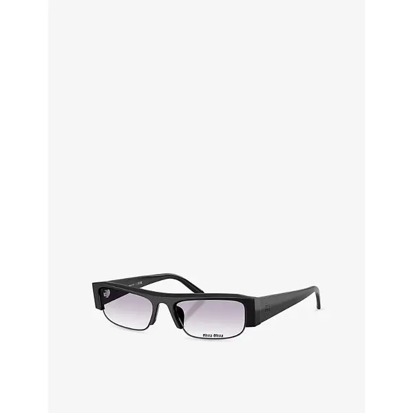 Miu Miu Rectangle-frame Acetate Optical Glasses